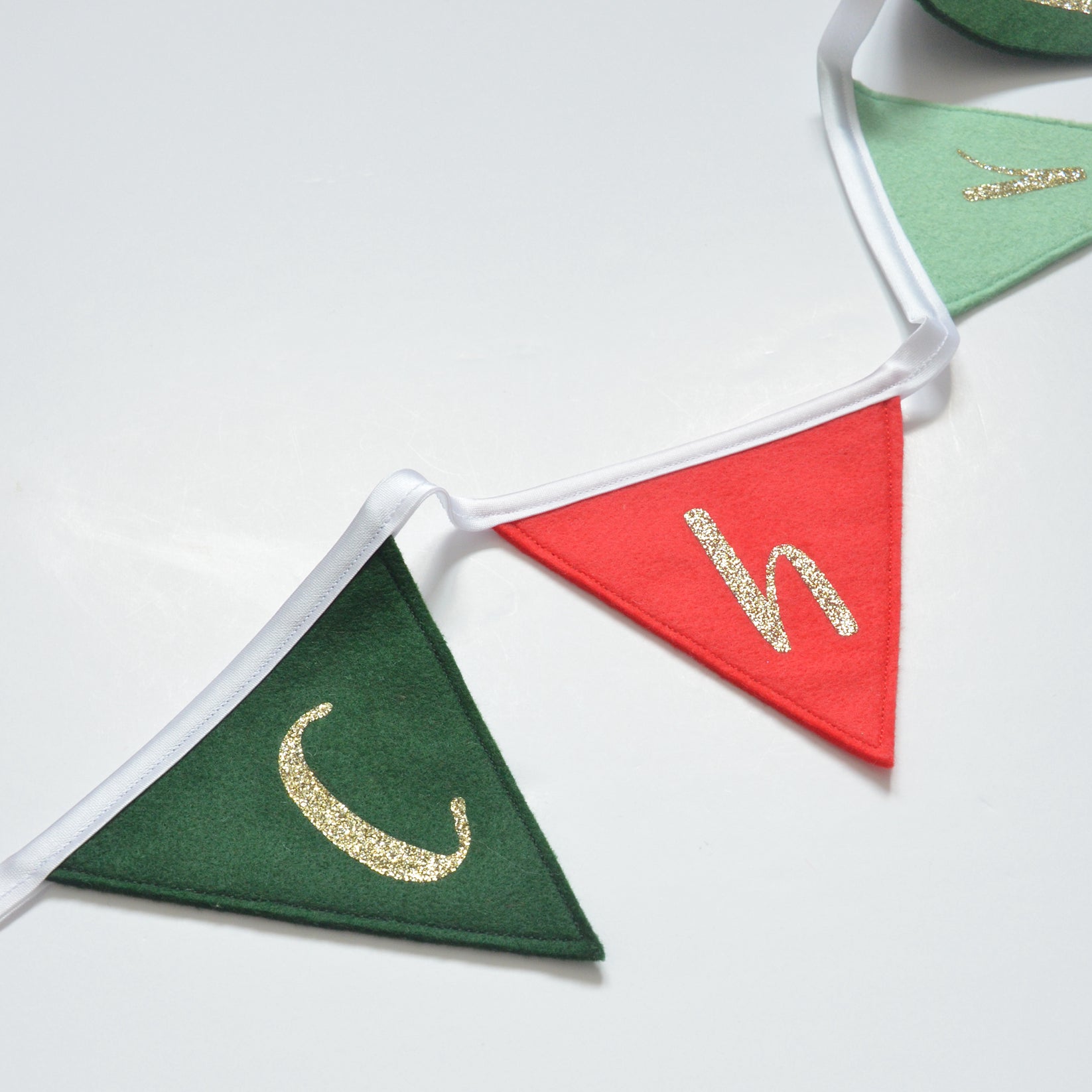 Merry Christmas Felt Bunting - Reusable Christmas Decor – Styled To Sparkle