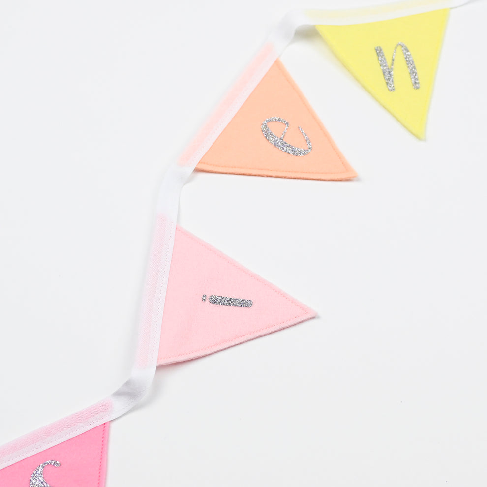 Pastel Rainbow Personalised Name Bunting – Styled To Sparkle